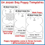 Anzac Day Poppy Activity Australia and New Zealand – Top Teaching Tasks ...