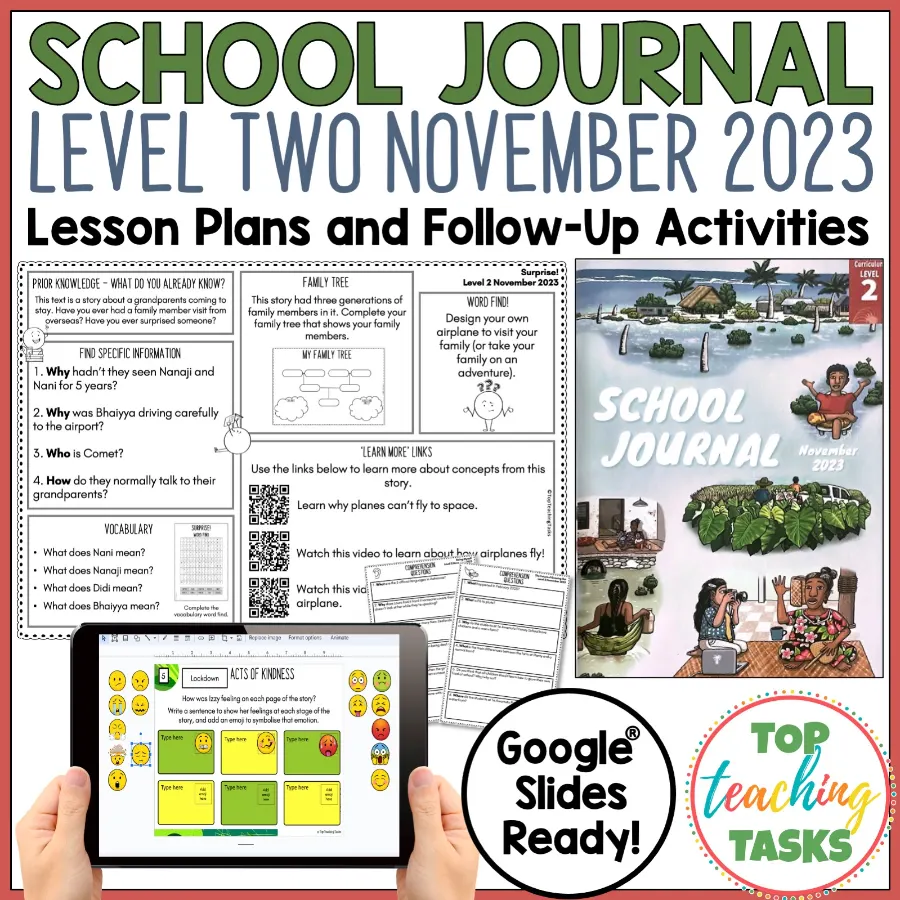 School Journal Level 2 November 2023 Follow Up Activities - Top ...