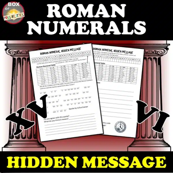 Roman Numerals Hidden Message Activity – Top Teaching Tasks Members