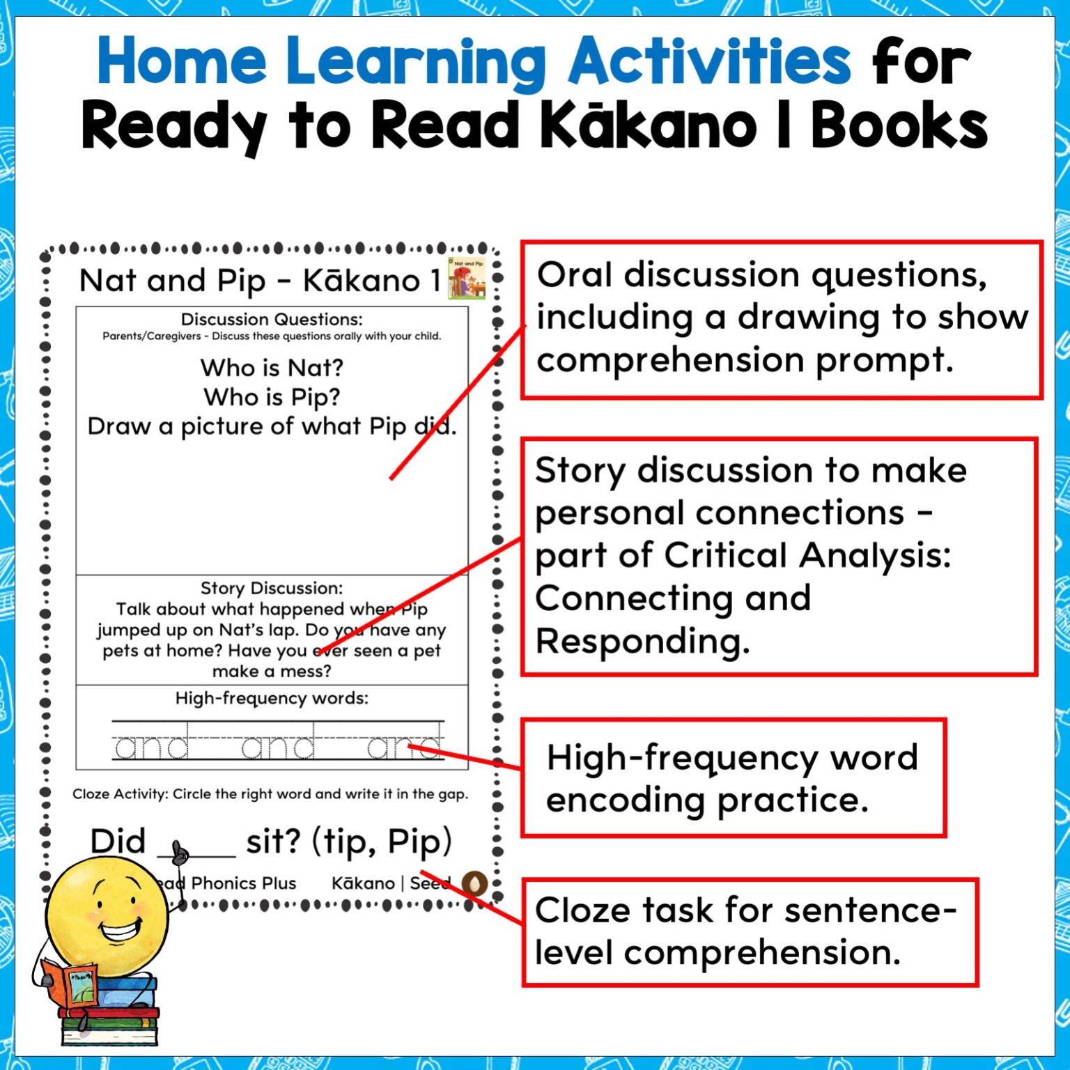 Ready to Read Phonics Plus Kākano One Home Learning Activities – Top ...